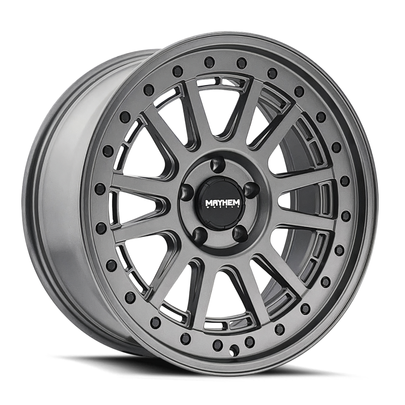 Mayhem 8305 Compass 15x7 / 5x100 BP / 15mm Offset / mm Hub Matte Gunme
